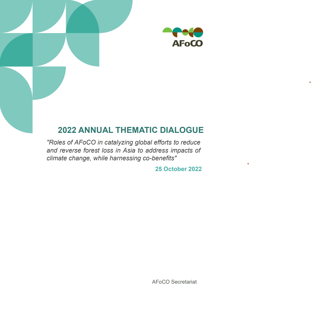 2022 Annual Thematic Dialogue - Discussion Paper | AFoCO