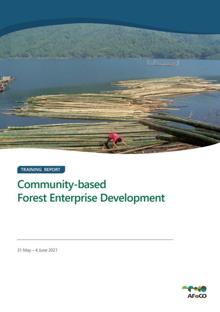 (Training Report) Community-based Forest Enterprise Development | AFoCO