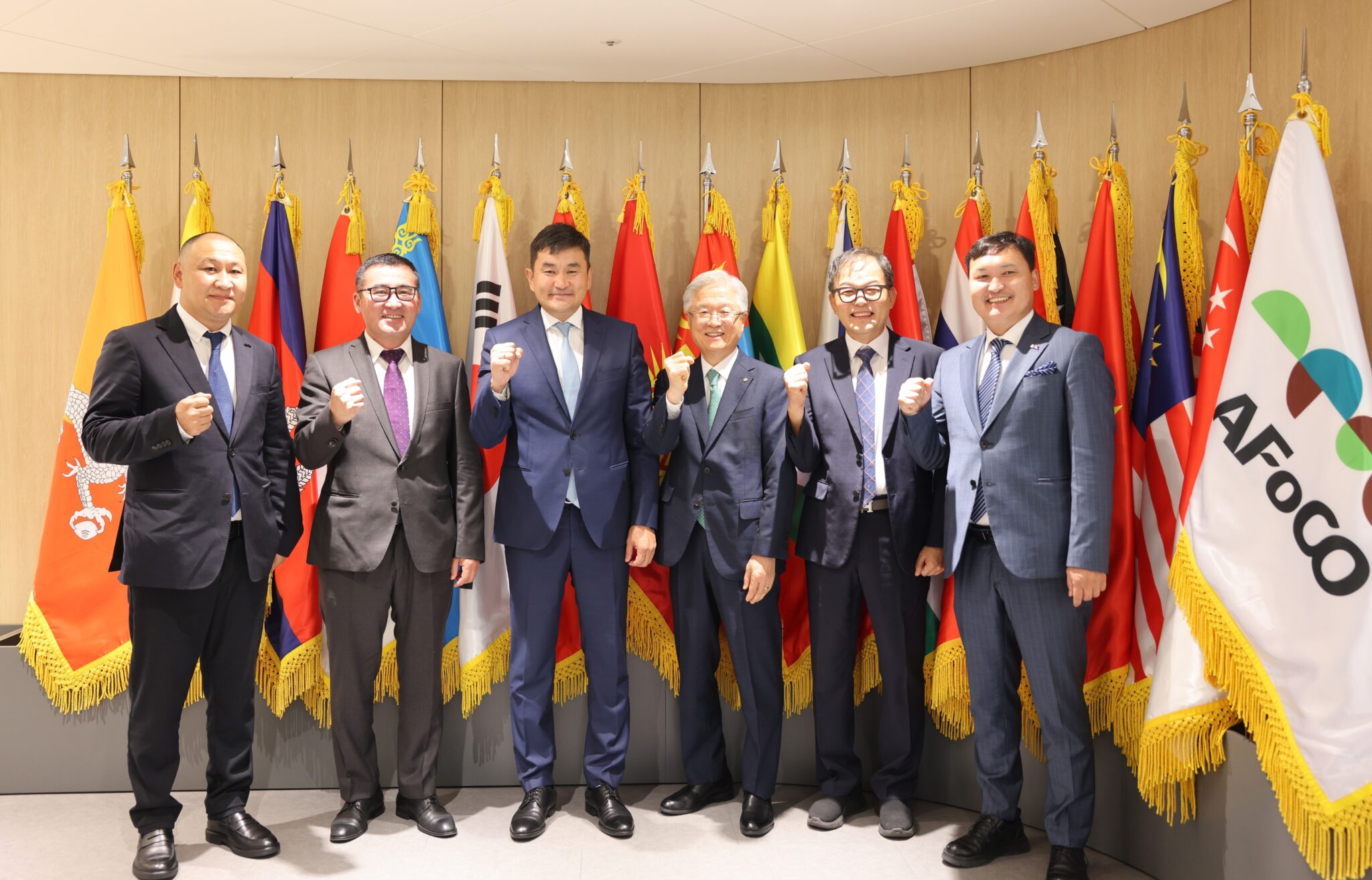 MOU Signing between AFoCO, YUHAN Corporation, Mongolia’s National Forest Agency, and the ...